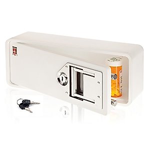 MEDICINE RX SAFE Medicine Safe-Standard Key, White
