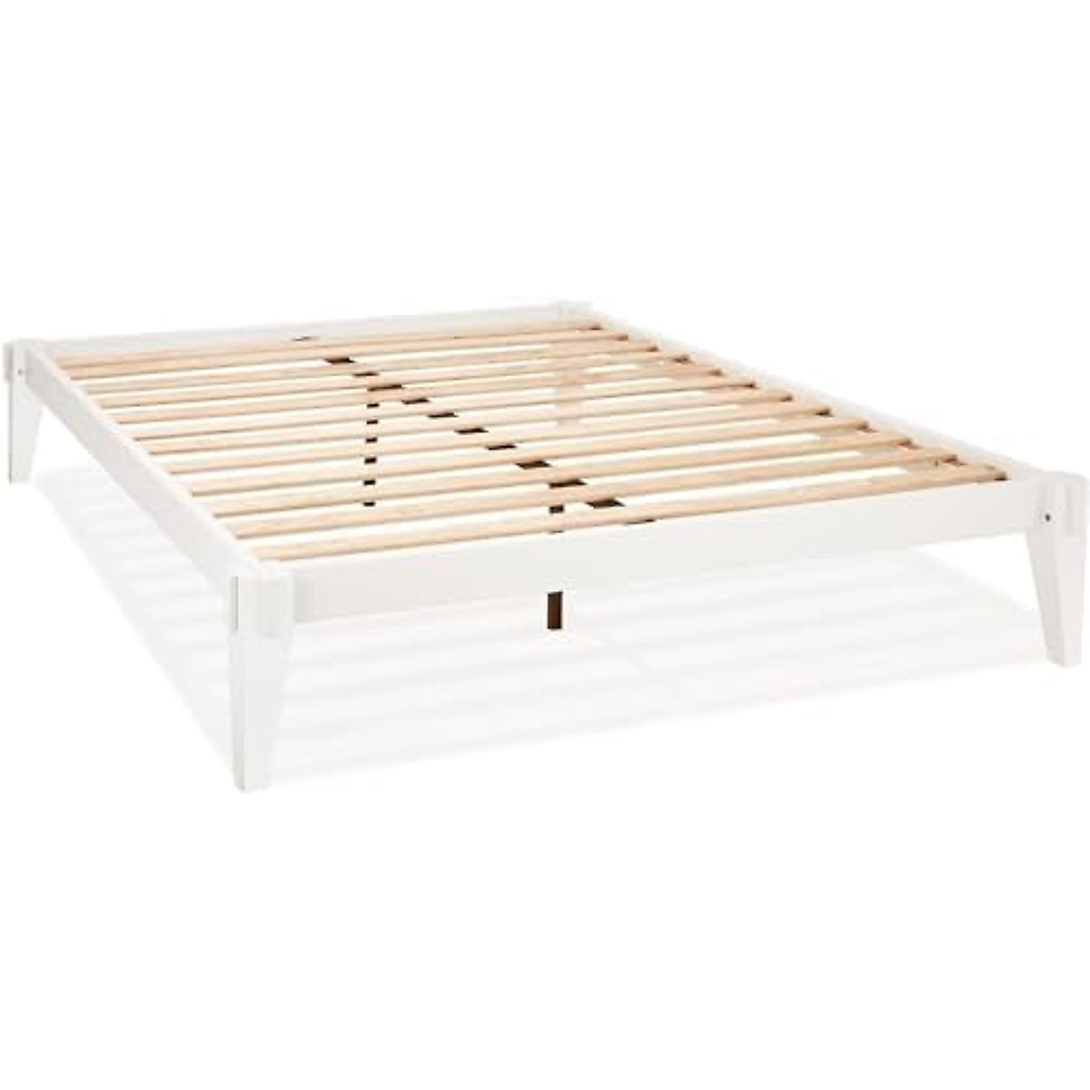 Chalipa Basic Bed Frame Without headboard - Ivory White - Queen
