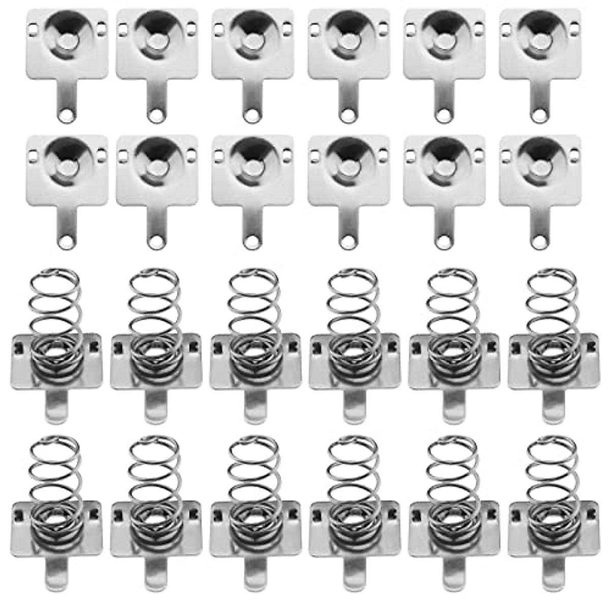 30 Pair AA AAA Battery Spring Plate Battery Positive Negative Conversion Spring Contact Nickeling Plate Accessories for Toy Cars Battery Radio Remote Control