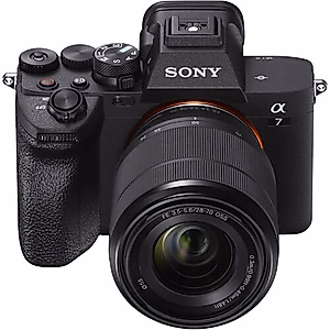 Sony a7 IV Mirrorless Camera with 28-70mm & 55-210mm Lens Bundled Kit + Accessory Package with LED Video Light, HD Filters, 64GB Extreme SD, Case, & Editing Software Package