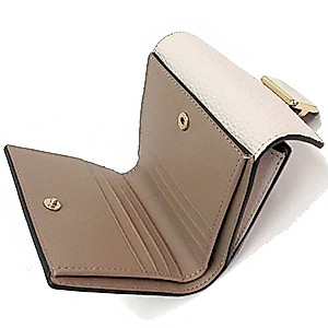 COACH Pepper Wallet in Signature Canvas and Leather - #C7805 - Gold/Khaki/Chalk