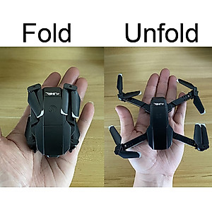 Mini Drone with Camera Drones for Adults Drone for Beginner 1080P Drones with Camera Live Video FPV Helicopter Altitude Hold Drone Lozenge HJ78 RC Drone (1 Battey&1080P WiFi Camera, Orange)