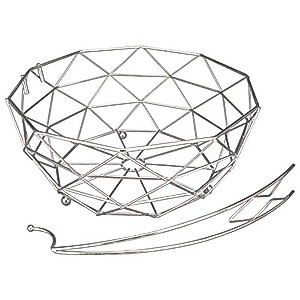 ROSYLINE Fruit basket banana hanger, removable banana hanger, home decoration (chrome)