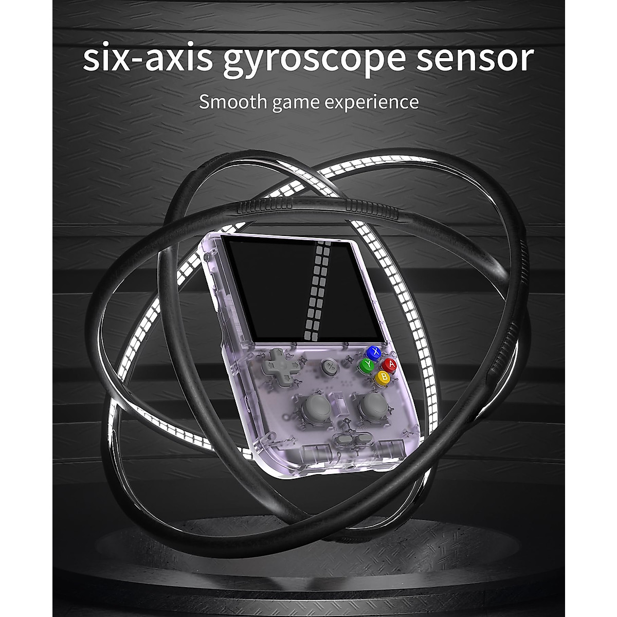 RG405V Handheld Game Console Retro Games Consoles with 3.5 Inch IPS Screen 64G TF Card 5474 Classic Games 2100mAh Battery Support Linux, HDMI and TV Output Purple