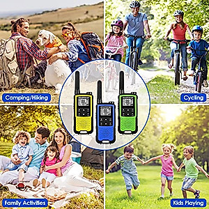 Walkie Talkies for Adults Long Range, BaoFeng Two Way Radio walkie-talkies 3 Pack Rechargeable Li-ion Batteries, 3 Miles 22 Channels USB Type-C Charger Auto Squelch for Biking Camping Hiking