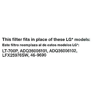 HDX FML-3 Replacement Water Filter / Purifier for LG Refrigerators (2 Pack)