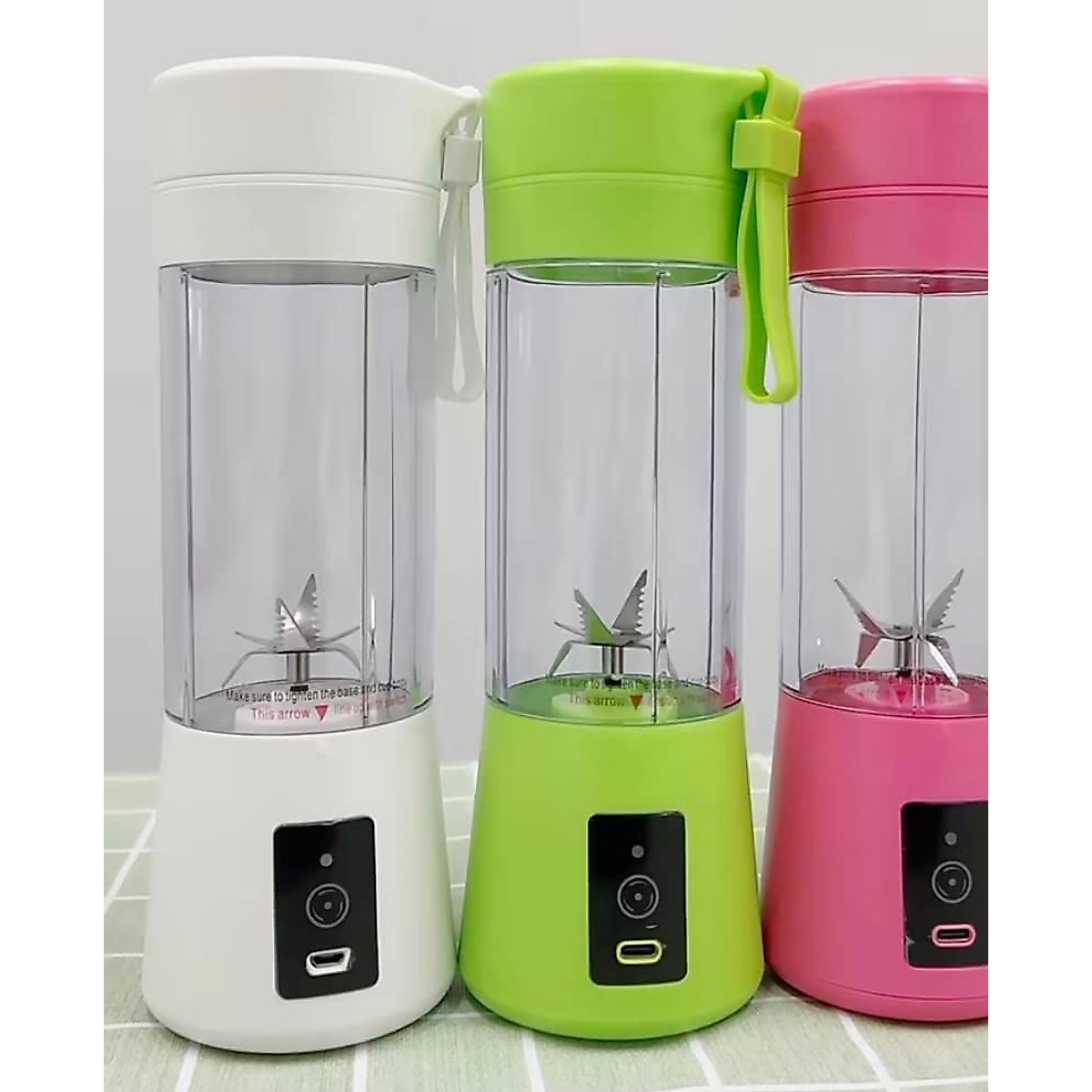 RISEMOSE Portable Blender Smoothies Personal Blender Mini Shakes Juicer Cup USB Rechargeable.