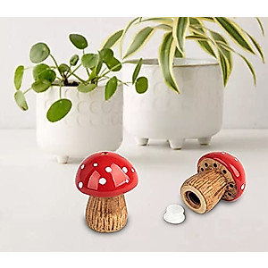 2 Mushroom Baking Soda Holder For Refrigerator Baking-Soda Fridge Odor Absorber Smell Remover Cute Fridge Deodorizer Refrigerator Odor Eliminator(No Soda)