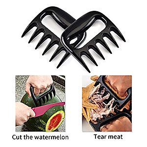 JANEMO Meat Claws,Black Meat Shredder Claws,Use for Shredding, Carving, Handling, Lifting, Pulling Apart Meat