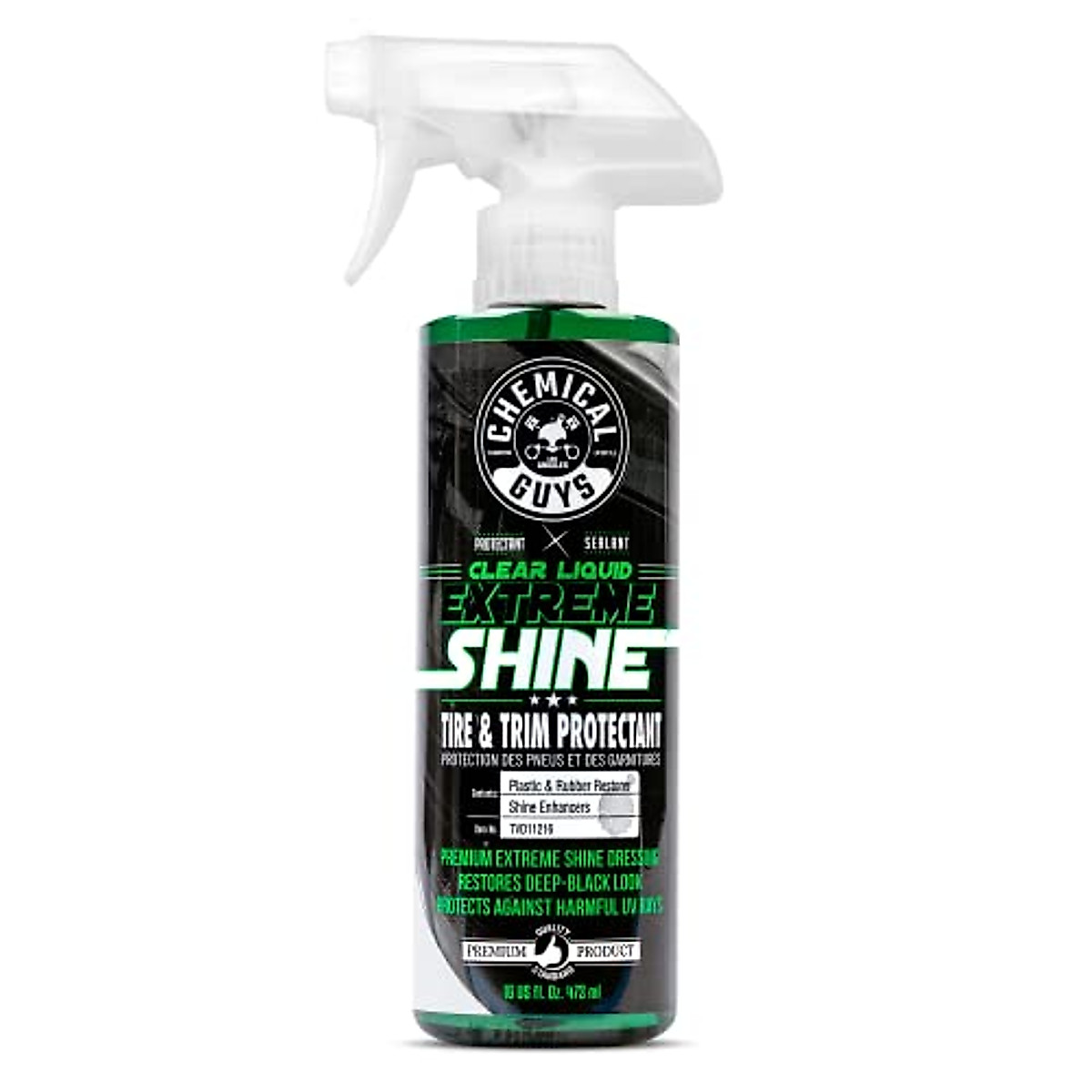 Chemical Guys - TVD11216 TVD11264 - Clear Liquid Extreme Shine Premium Sprayable Dressing and Protectant For Tires, Trim, Rubber and Plastic (16 oz)