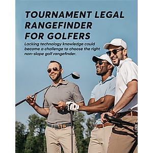 WOSPORTS Golf Rangefinder, 800 Yards Laser Rangefinder, High-Precision Flag Lock/Speed/Distance, Tournament Legal Rangefinder for Golfing,Target Shooting and Hunting,with Battery