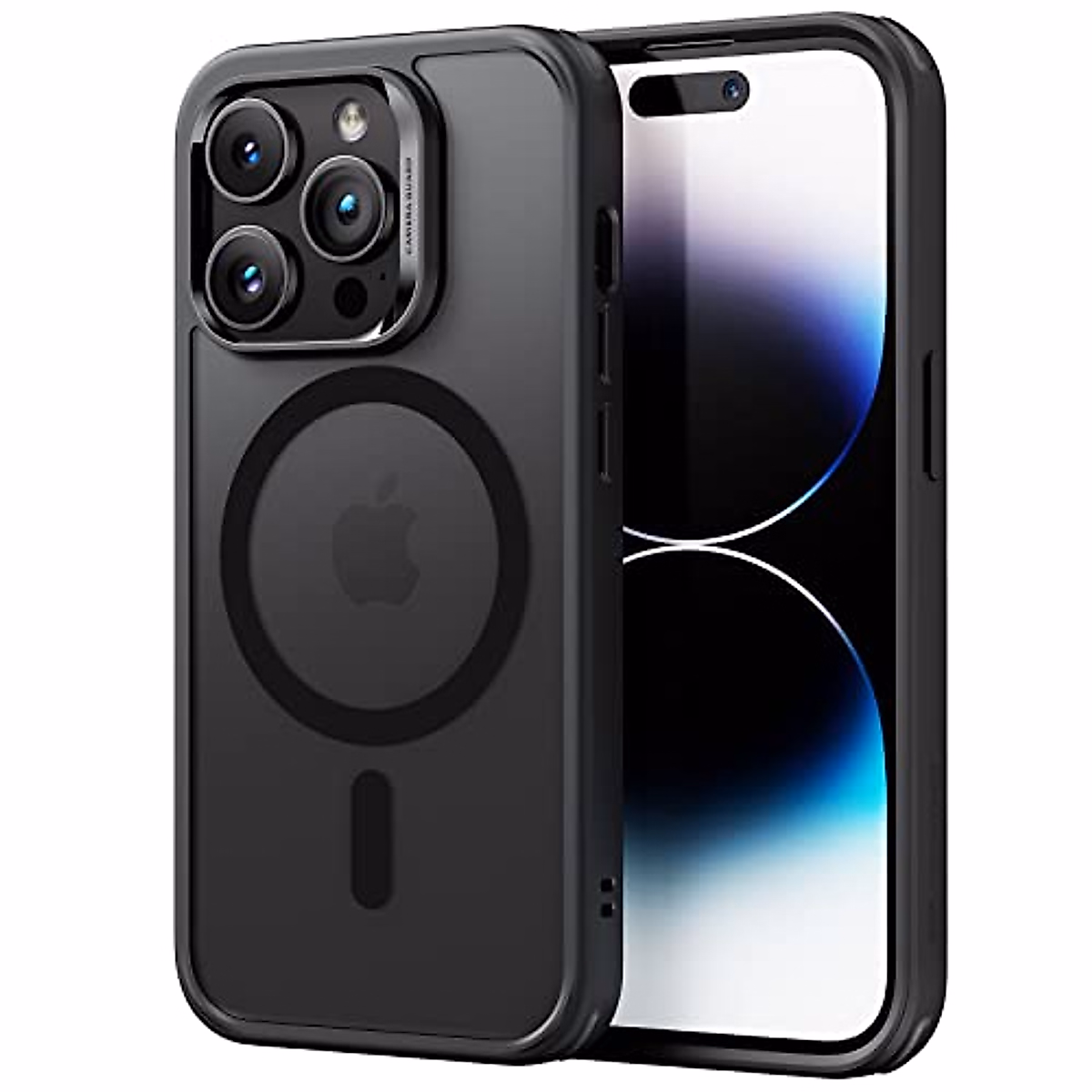 ESR for iPhone 14 Pro Case, Compatible with MagSafe, Shockproof Military-Grade Protection, Yellowing Resistant, Magnetic Phone Case for iPhone 14 Pro, Classic Hybrid Case (HaloLock), Frosted Black