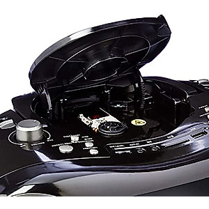 Naxa NDL-287 Bluetooth DVD Boom Box & TV, Black, 7"