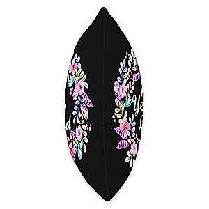 Men Women 101th Birthday Gift Mom Grandma 101 Years Old Floral Design 101th Birthday Throw Pillow, 16x16, Multicolor