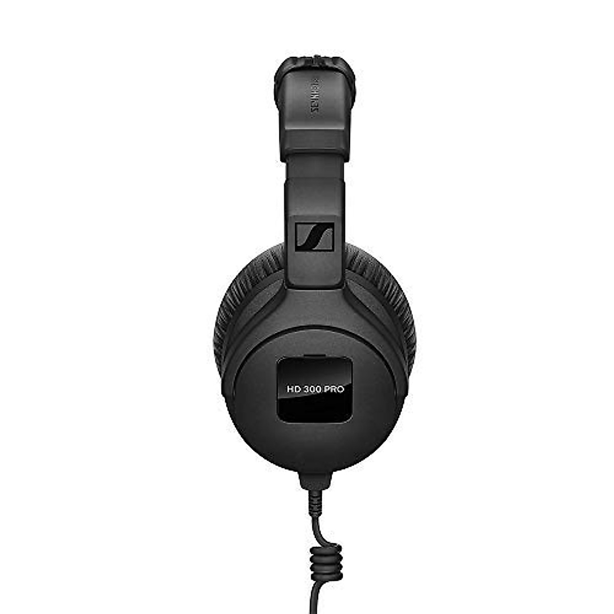 Sennheiser HD 300 Pro Headphones, Black with Headphone Holder & Stereo 1/4" Male Phone TRS Headphone Extension Cable 10'