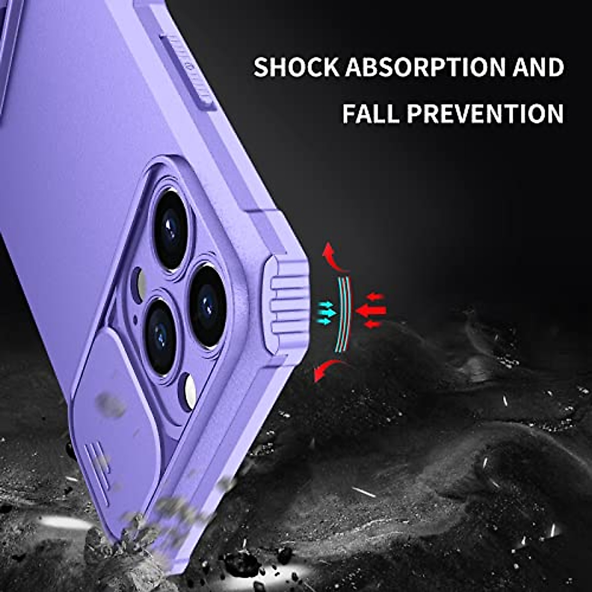 Protective Phone Cover Case Silicone Kickstand Case Compatible for infinix Smart 5,[3 Stand Ways] Vertical and Horizontal Stand Case,Full Body Hard Slim Protective Phone Case (Color : Purple)
