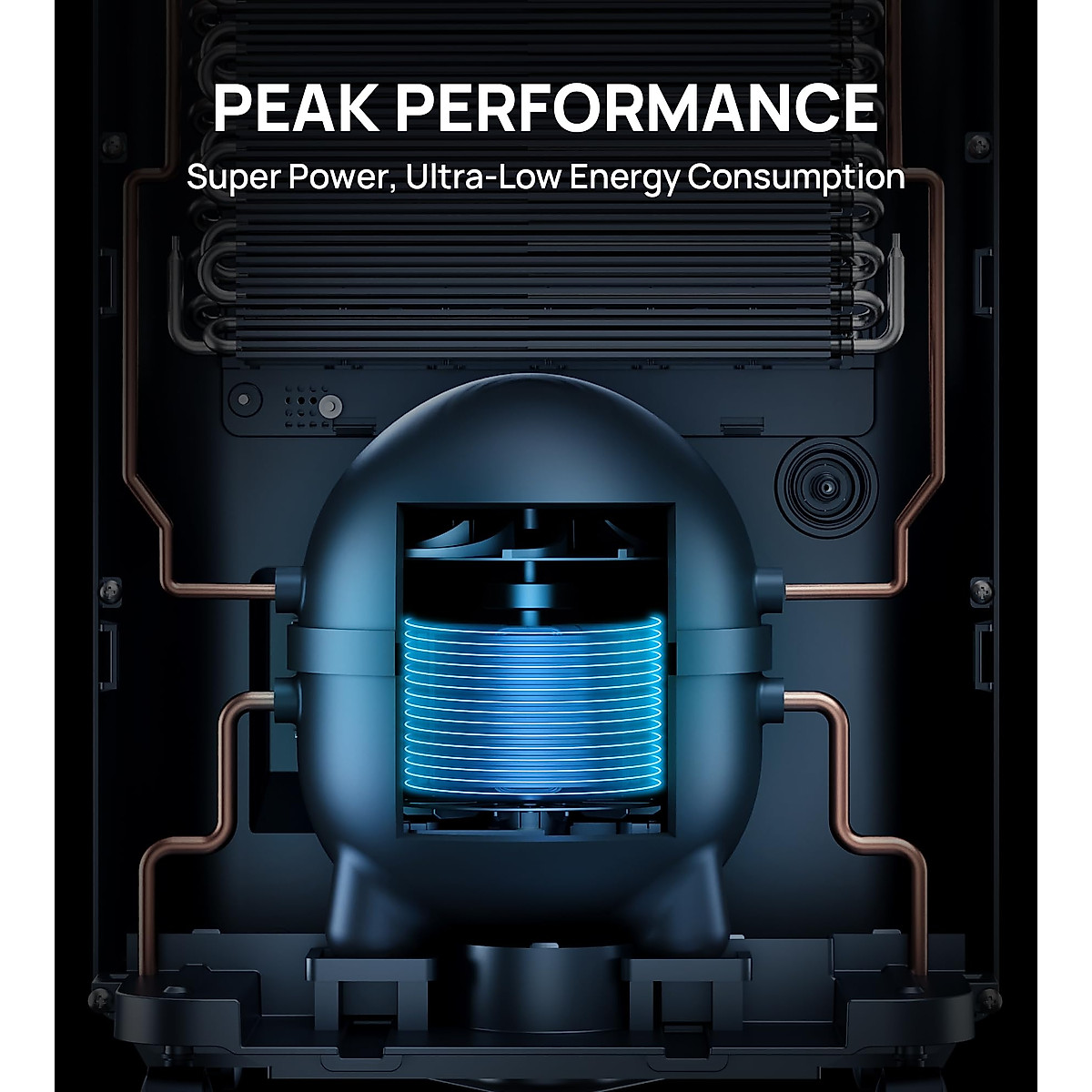 5,500 Sq. Ft Dehumidifier for Basement, VEAGASO 80 Pints Dehumidifiers for Home, Large Room, Bedroom with Drain Hose, Intelligent Humidity Control, Auto Shut Off, Auto Defrost, 1.37 Gal Water Tank