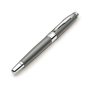 ZenZoi Gray Fountain Pen | Luxury Fountain Pen, Executive Pen for Men, Women | Pen Gift Box W/Refillable Metal Pen, Fine Nib, Converter & 2 Ink Refill | Elegant, Quality, Fountain Pens for Writing