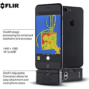 FLIR ONE Pro LT - High resolution Thermal Imaging Camera for iOS Smartphones (iPhone w/Lightning Port Only)