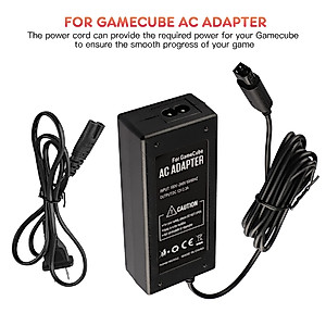 Xahpower AC Power Supply for Gamecube, AC Power Adapter Cord and AV Cable for Nintendo Gamecube Console NGC
