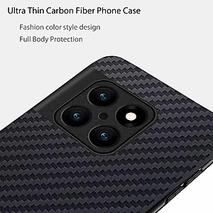 Ftonglogy for OnePlus 10T 5G Case: for OnePlus Ace Pro Phone Case, Slim Carbon Fiber Classic Design Soft Hybrid Shockproof Protective Cover Case for 1+ 10T (Black)