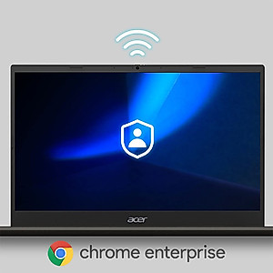 Acer Chromebook Enterprise 514 Laptop | Intel Core i3-1115G4 | 14" Full HD IPS Touch Display | 8GB LPDDR4X | 128GB NVMe SSD | microSD | Intel Wi-Fi 6 | Backlit Keyboard | Chrome OS | CB514-1WT-33MW