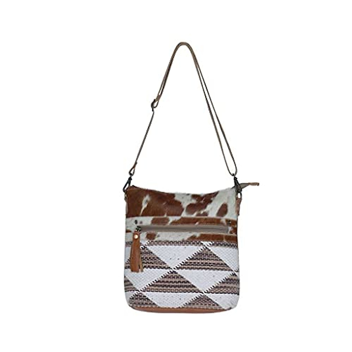 Myra Bag Dusky Triangles Small & Crossbody Bag Upcycled S-3329