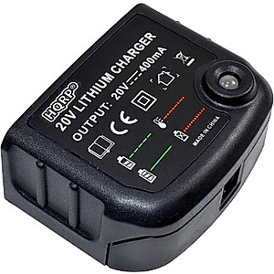 HQRP 20V Li-Ion Battery Charger Compatible with Black and Decker LC3K220 LCSSW220 LHT120 LHT2220 LHT2220B CHH2220 Trimmer Sweeper