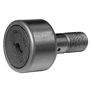 Smith Bearing CR-1 3/4 Cam Follower Needle Roller Bearing, Regular Stud with Screwdriver Slot, Unsealed, 1.750"