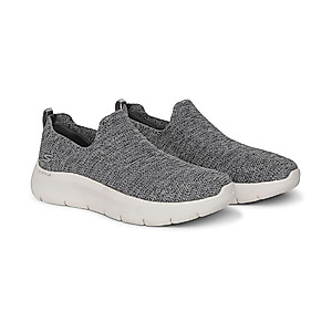 Skechers Women's GO Walk Flex-Vella Sneaker, Charcoal, 9