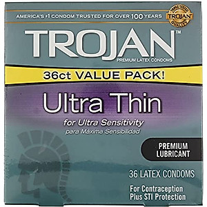 Trojan Ultra Thin Condom 36ct (2 Pack)