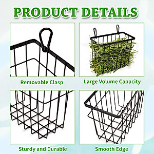 Rabbit hay Feeder Sangle Sopffy 2PCS, Guinea Pig hay Feeder with Metal Frame for Guinea Pig Chinchilla Bunny, hay Feeder Rabbit, Chinchilla cage Accessories