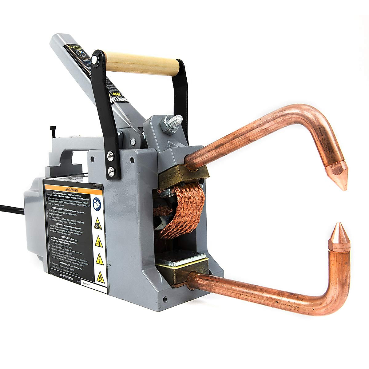 Stark USA Portable Spot Welder 1/8" Electric Single Phase Handheld Welding Tip Gun Handle Weld Spot 110V 6" Throat Depth