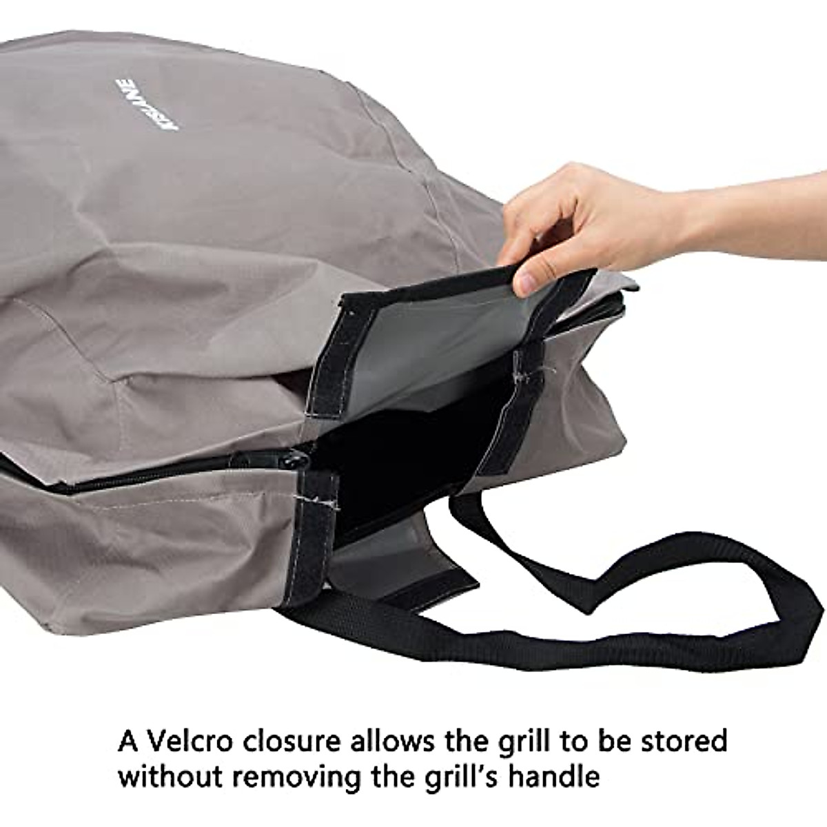 KISLANE Grill Cover/Bag for Coleman Roadtrip 285, Heavy Duty and Waterproof Carrying Bag Compatible with Coleman Roadtrip 285 for Outdoor Camping, BBQ, Gatherin (Grey)