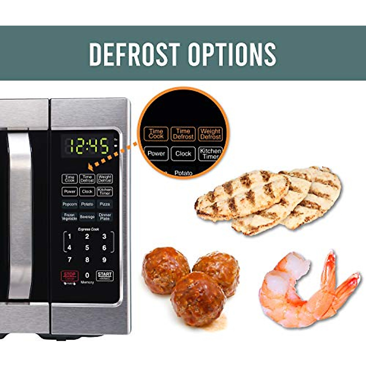 Farberware Classic Microwave Oven, 0.7 Cu. Ft., 700-Watt, with Child Lock, Brushed Stainless Steel