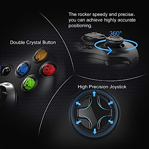 NBCP Game Controller for Xbox 360,Wired Xbox 360 Controller for PC Windows 7/8 /8.1/10/ Microsoft Xbox360/Xbox 360 Slim USB Gamepad, Joypad with Dual Vibration