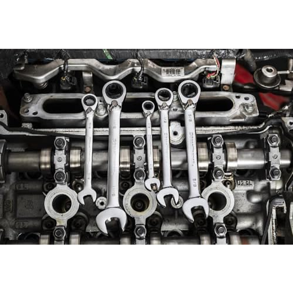 GEARWRENCH 13 Pc. 12 Pt. Reversible Ratcheting Combination Wrench Set, SAE - 9509N