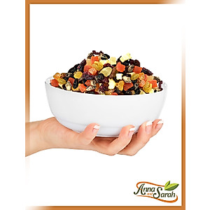 Anna and Sarah Mini Fruit Trail Mix, Dried Fruits Assortment, Healthy Snack in Resealable Bag, 1lb 1 Pack