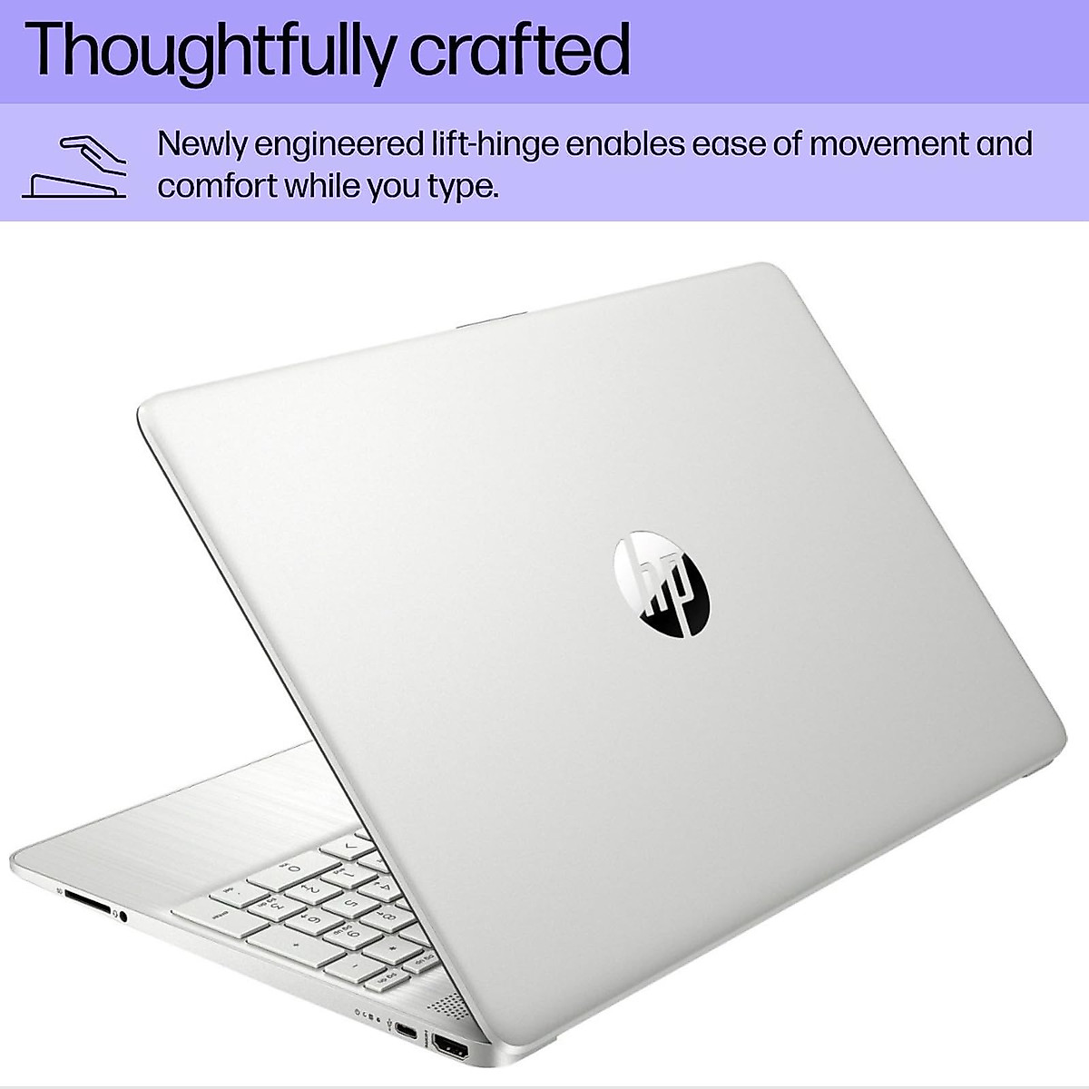 HP 2023 15.6" HD Touchscreen Laptop, Intel Core i3-1215U (Beat i5-1135G7), 16GB RAM, 512GB SSD, Intel UHD Graphics, WiFi, Bluetooth, HDMI, USB-A&C, Long Battery Life, Windows 11 Home, Silver