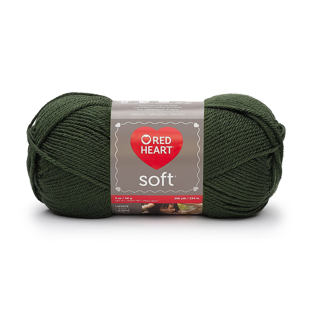 Bulk Buy: Red Heart Soft Yarn (2-Pack) (Dark Leaf)