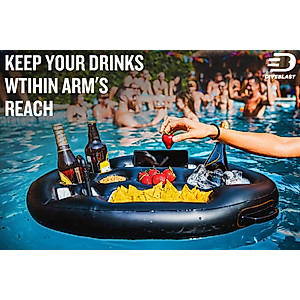 DIVEBLAST: Avocado Floating Drink Holder for Pool, Hot Tub Accessories for Adults - Pool Drink Holder Floats, Swimming Pool Accessories for Adults, Drink Floaties for Pool, Pool Drink Floats (Green)