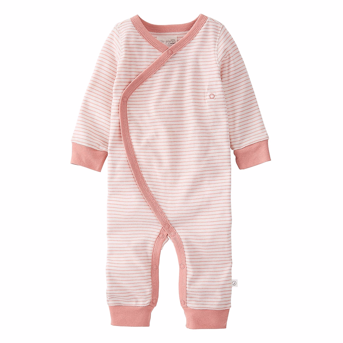 little planet by carter's unisex-baby Organic Cotton Wrap Sleep & Play, Desert Blush Stripes, 3 Months