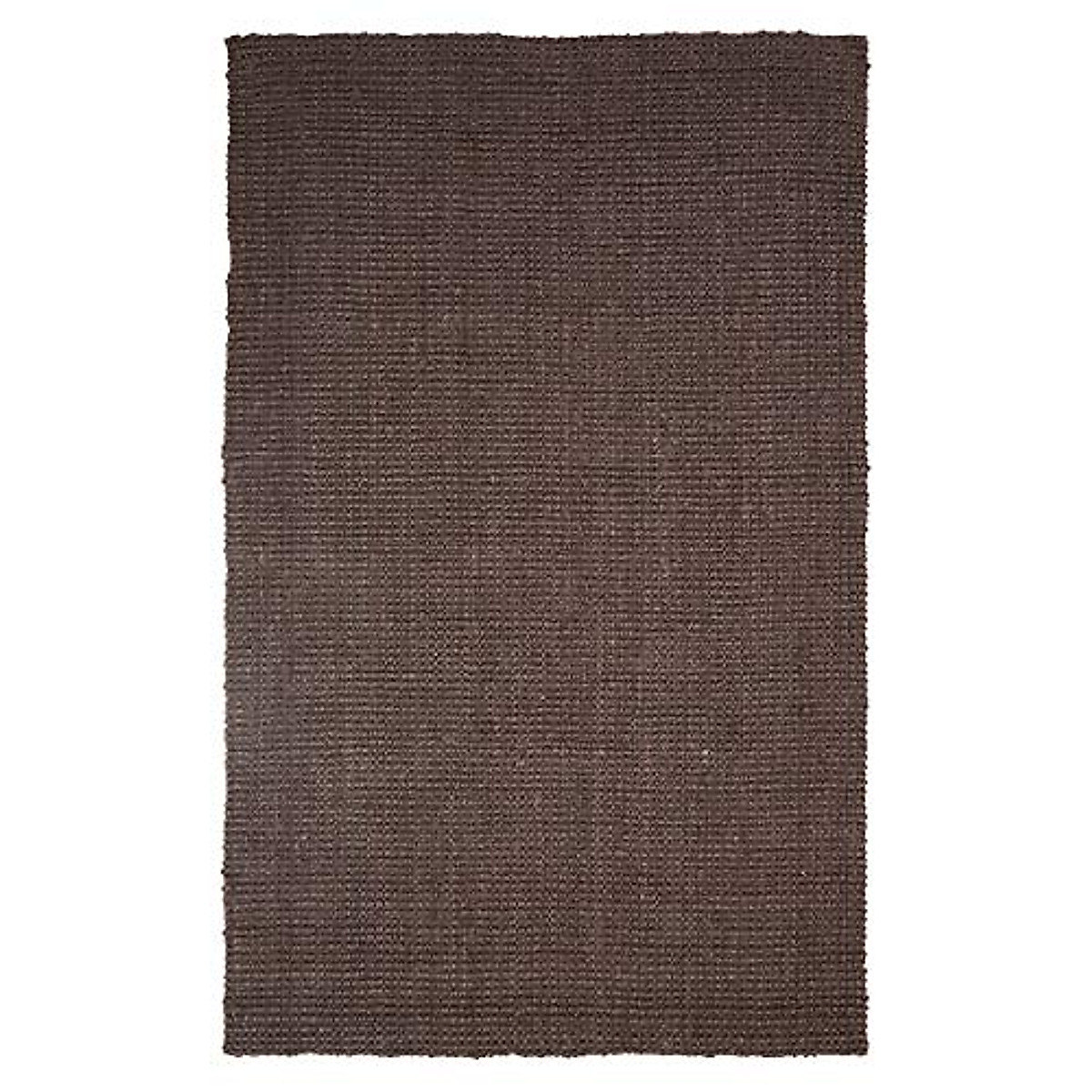 Superior Indoor Braided Jute Small Area Rug, Modern Aesthetic Home Decor for Entryway, Living Room, Dining, Bedroom, Office, Nursery, Kitchen, Soft Reversible Rugs, Kula Collection, Chocolate, 5'x8'