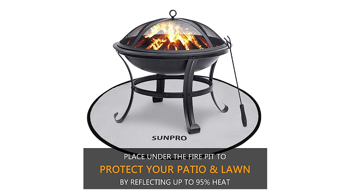 24-Inch Fire Pit Mat - Ultimate Heat Protection for Outdoors