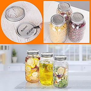 WACOI Mason Jars 64 Oz Wide Mouth with Lids 3 Pack, Large Half Gallon Glass Canning Jars for Fermenting, Pickling, Storing Food, Meal Prep, Salad Jam