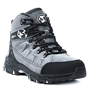 Foxelli Men’s Hiking Boots – Waterproof Breathable & Lightweight Suede Leather Hiking Boots for Men