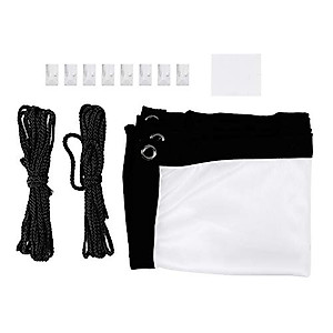 16:9 Projection Screen, Thicken Portable Foldable Non-Crease Soft Projection Screen, with Hook, for Open-air Cinema Indoor Outdoor(40 inches)