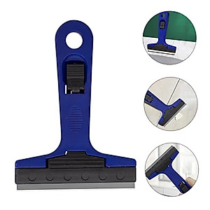 Amosfun 3pcs Cleaning Scraper Blade Paint Squeegee Window Grills Stickers for Sticker Paint Scraper Floor Scraper Blade Sticker Scraper Blade Stickers for Cars Blue Enhanced Nylon Plastic