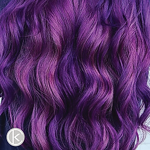 KERACOLOR Clenditioner for Brunettes PURPLE Dye, Semi Permanent Hair Color Depositing Conditioner, Cruelty-free, 12 Fl Oz (Pack of 1)