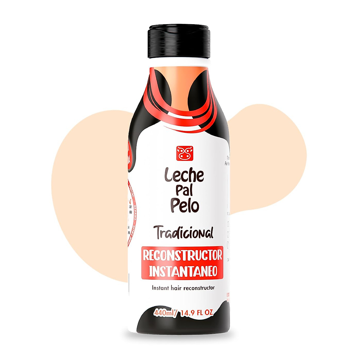 Leche Pal Pelo - Instant Hair Reconstructor Treatment with Soy, Wheat, Aloe and Avocado. Provides Intensive Hydration-14.9 Ounces. Tratamiento Reconstructor Con Soya, Trigo, Aguacate y Aloe